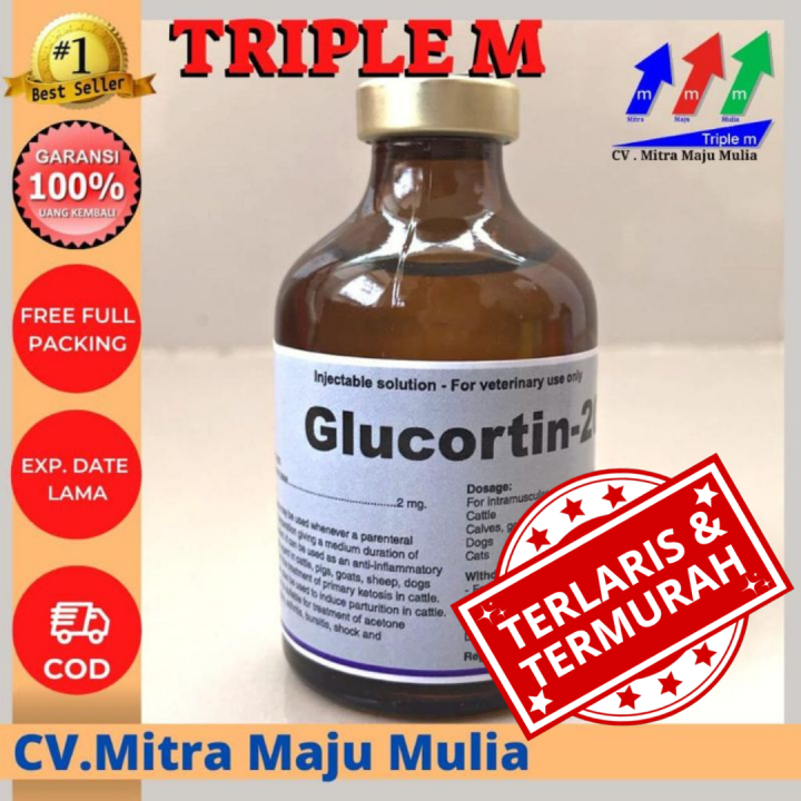 Glucortin 20 50 ml Analgesik Antiinflamasi Antipiretik Sapi dll ...