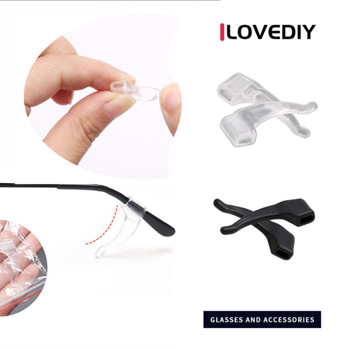 [ILOVEDIY] 5 Pairs Anti Slip Temple Holder Spectacle Silicone Glasses ...