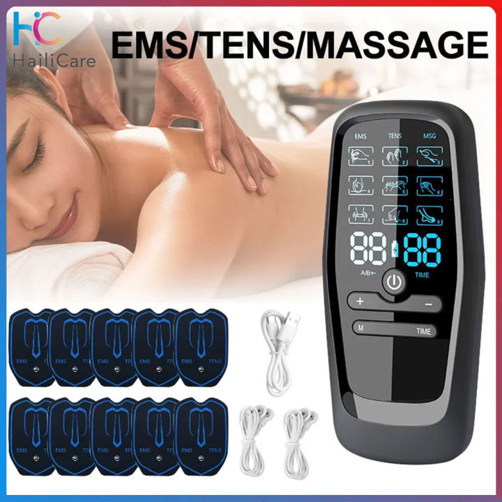 Hailicare cơ EMS electrostimulator hàng chục đơn vị tần số thấp xung cơ thể mát xa thư giãn kỹ ...