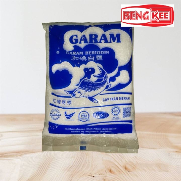 BENG KEE Garam BERIODIN CAP IKAN MERAH 600gm.... | Lazada
