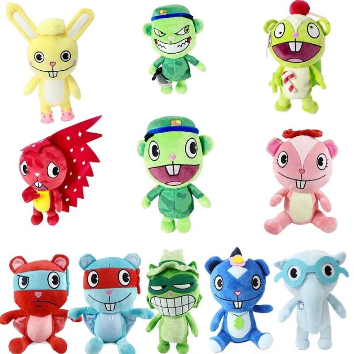 HTF Happy Tree Friends Plush Doll Toy Flippy Fliqpy Nutty Flaky Stuffed ...