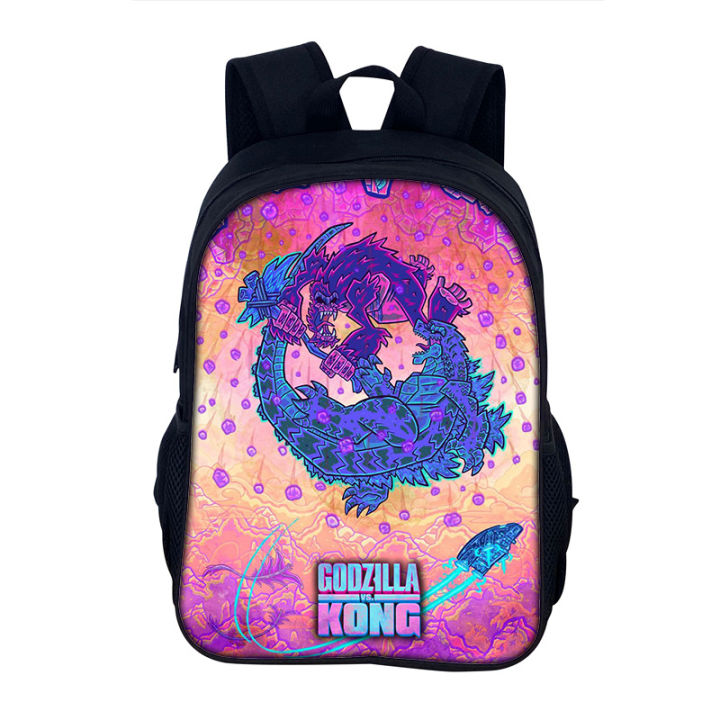 Godzilla vs King Kong Backpack for Kids Lightweight King Ghidorah bag ...