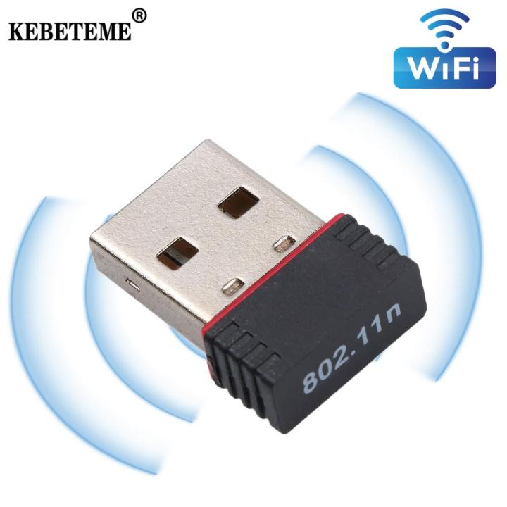 KEBETEME USB 2.0 WiFi Wireless Adapter 150Mbps WiFi Network Lan Card ...