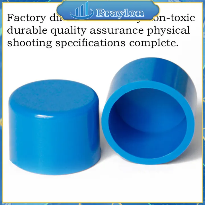 20pcs Pvc Blue End Cap Water Pipe Fittings Household Tools 20/50mm ...