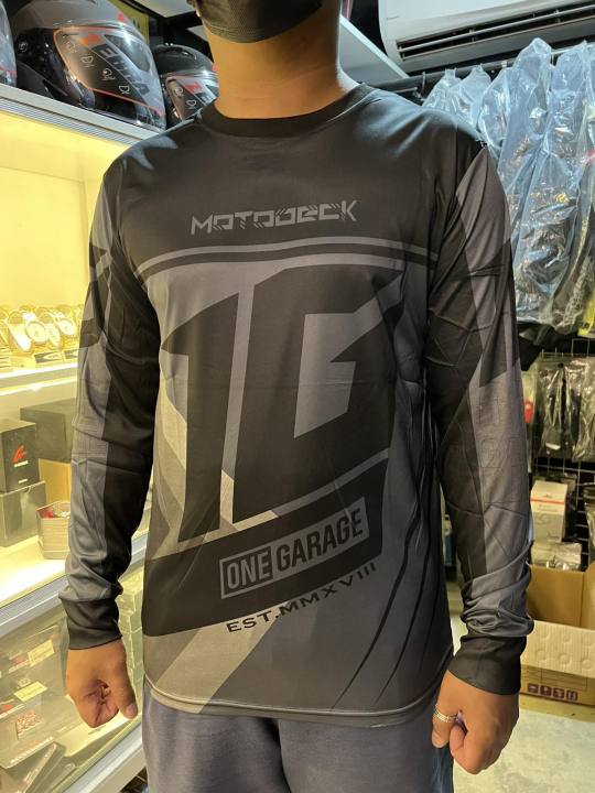 One Garage 8127 Full Sublimation Long Sleeve / 1G / Rider Shirt / Drifit / Motorcycle Riding ...