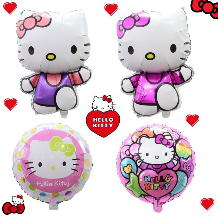 Hello Kitty Theme Foil Balloons Kids Children Birthday party balloons ...