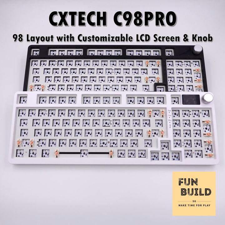CXTECH C98PRO Barebones Keyboard Kit [ 98 Layout | Programmable LCD ...