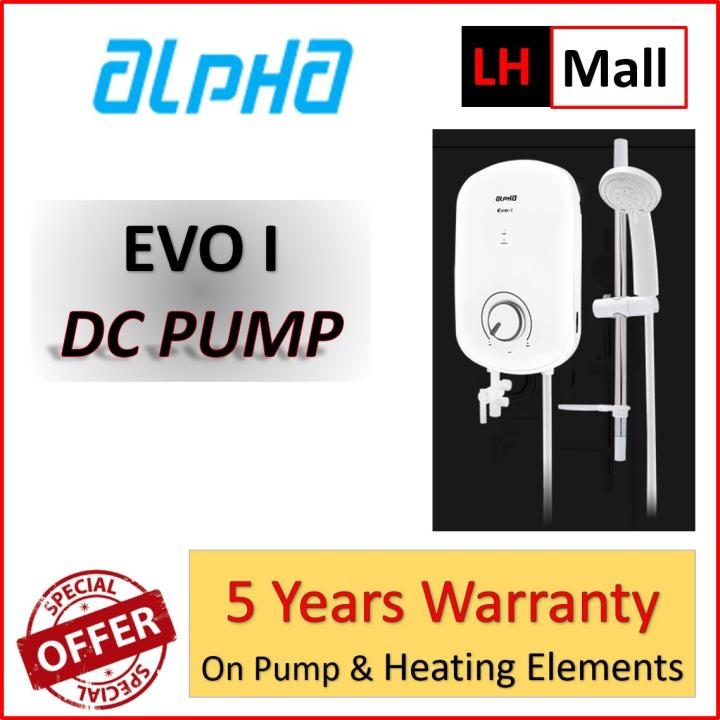 Alpha Evo Instant Water Heater Evo-i ( DC pump ) Home Shower | Lazada