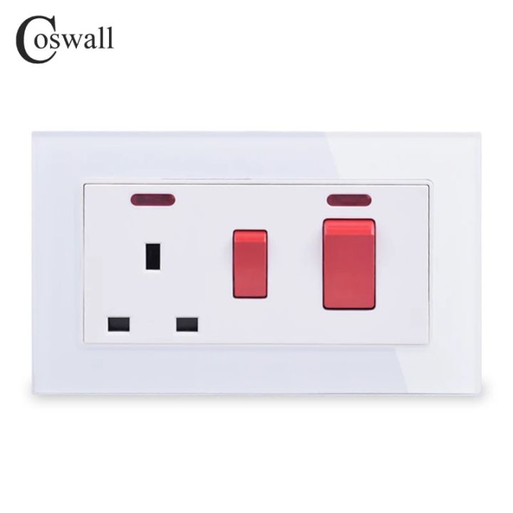 【COOL】 Coswall 45a Dp Wall Cooker Switch Electric 13a Bs Uk Standard ... 【COOL】 Coswall 45a Dp Wall Cooker Switch Electric 13a Bs Uk Standard ...