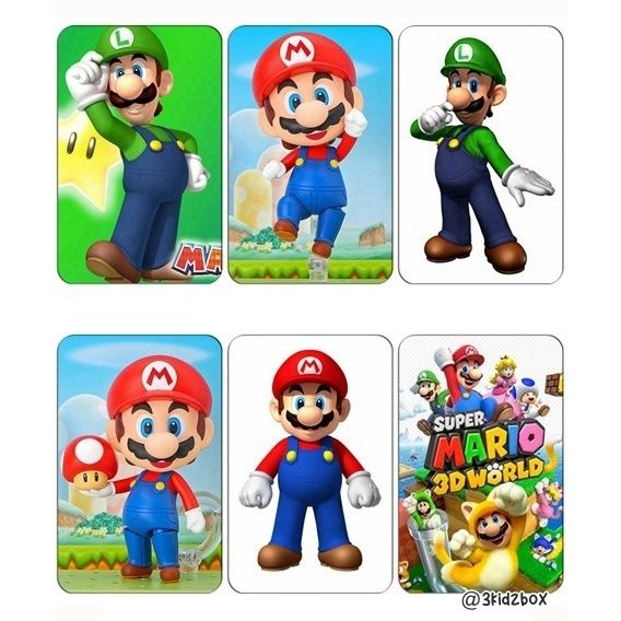 Super Mario Ezlink Card Sticker Protector Cartoon Stickers | Lazada ...