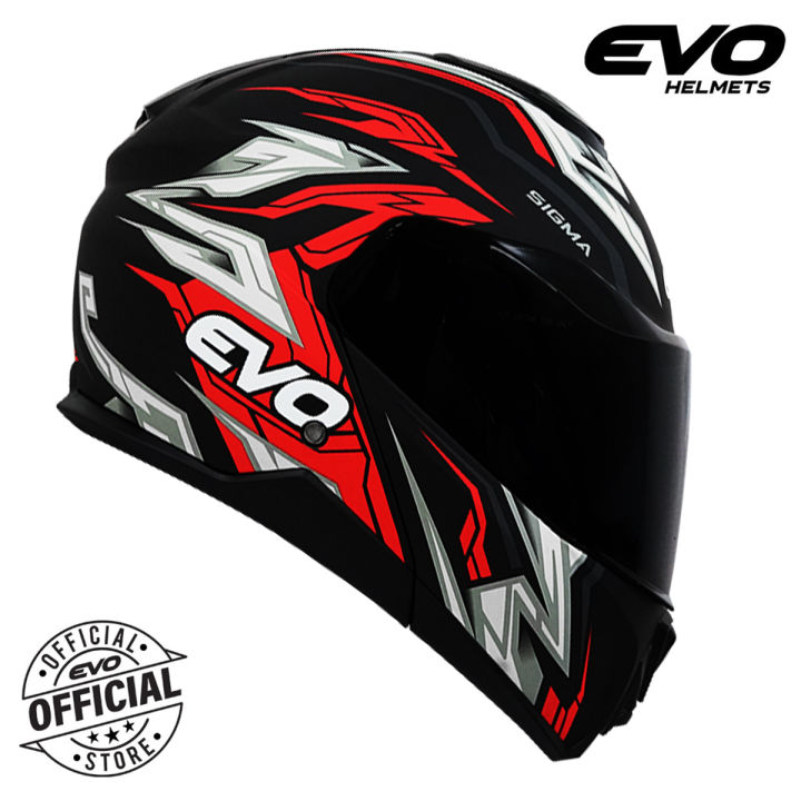 EVO VXR-4000 Sigma Modular Dual Visor Helmet with Free Clear Lens ...