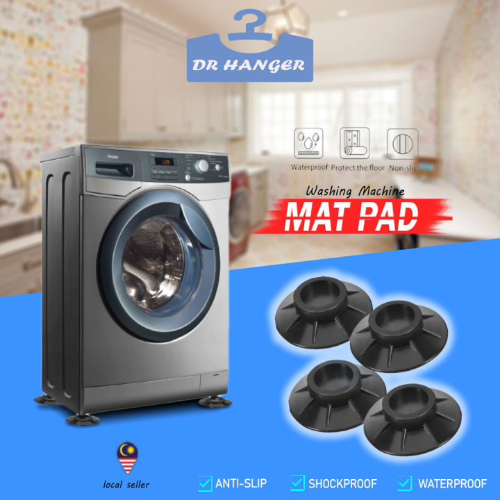Anti Shocking 4 PCS WASHING MACHINE MAT PAD Anti-slip Rbber Noise ...