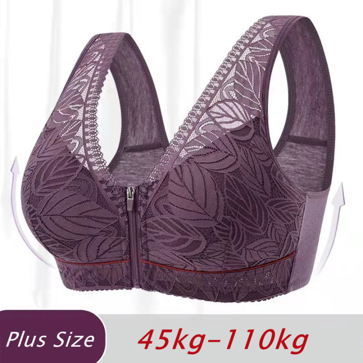 Front Closure Bra Plus Size Bras Size 40-52 Cup B C Big Size No Iron ...