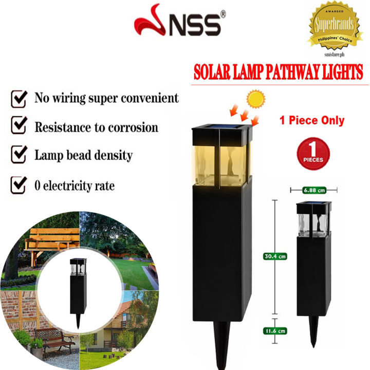 NSS Solar Lamp Pathway Lights Outdoor Waterproof Garden Light LED Light ...