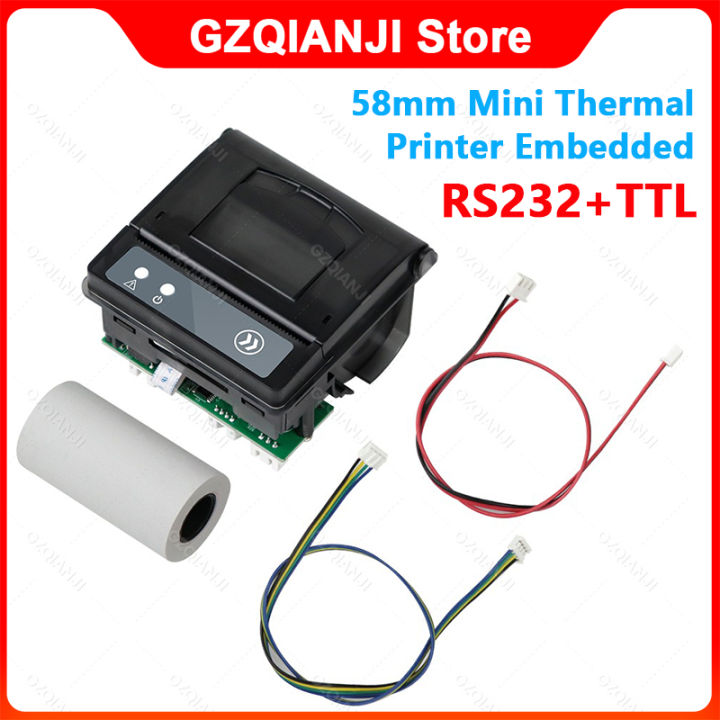 58mm Pos Thermal Mini Receipt Panel Embedded Printer With RS232 TTL ...