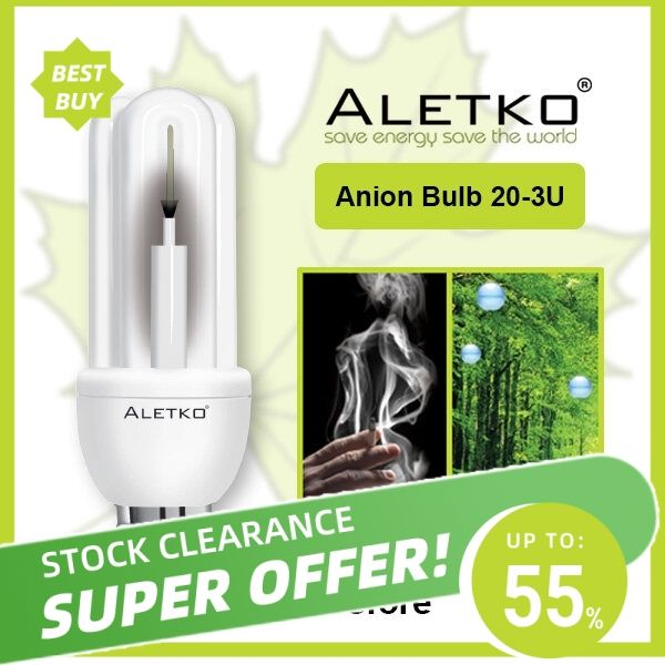 [ALETKO] Energy Saving Lamp Anion Bulb 3U Shape 18W 20W E27 (Super ...