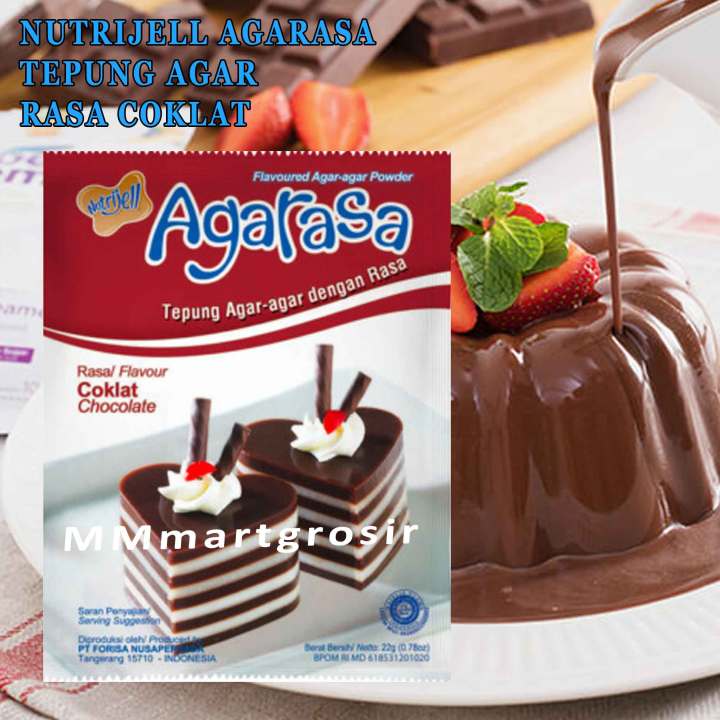 Nutrijell/ Agar Rasa/ Tepung Agar/ Rasa Cokelat/ 22g | Lazada Indonesia