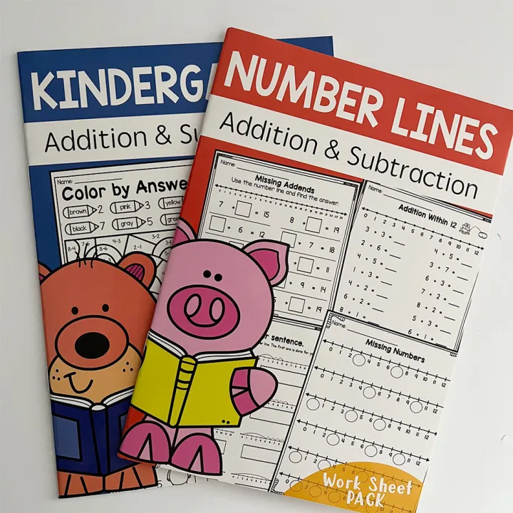 Addition Subtraction Practice Workbook, Kindergarten Books, Activity ...