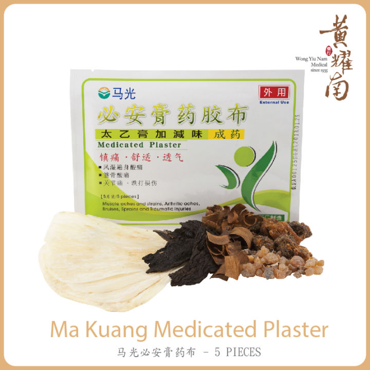 Ma Kuang TCM Pain Relief Medicated Plaster 马光必安膏 (5pcs/Pack ...