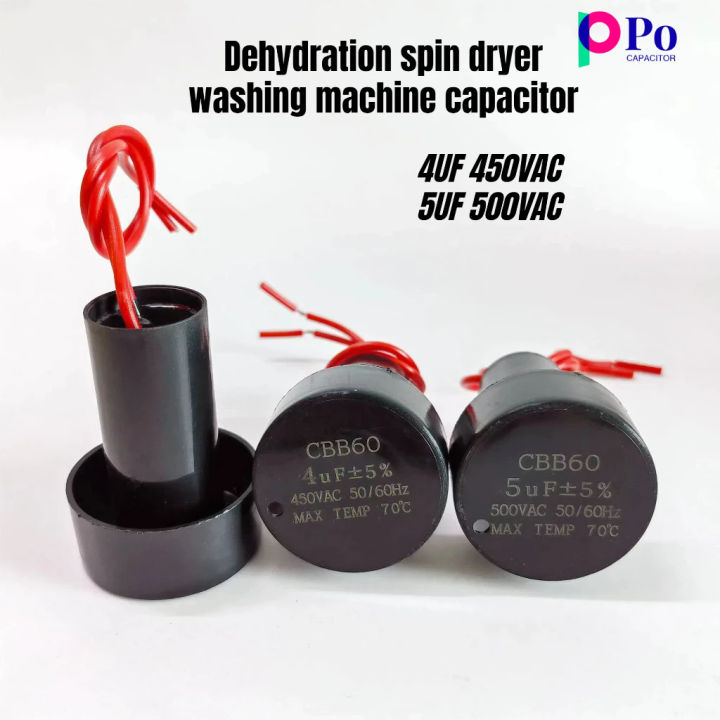 Cbb60 Dehydrated Dryer Washing Machine Motor Starter Capacitor 4UF 5UF ...