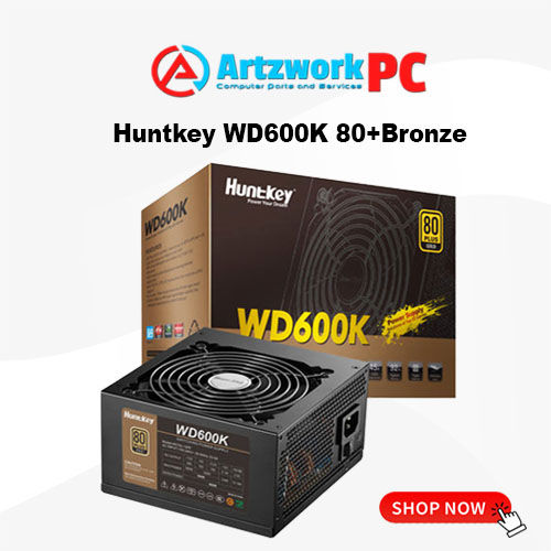 Huntkey WD600K 600W 80 PLUS Gold Non-Modular Gaming Power Supply | Lazada PH