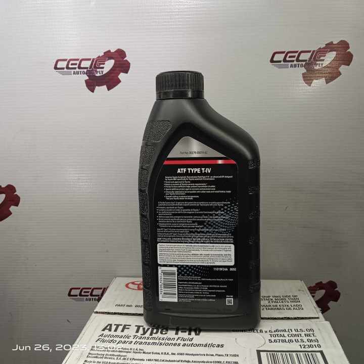 Toyota ATF Type T-IV Automatic Transmission Fluid 1 Liter | Lazada PH