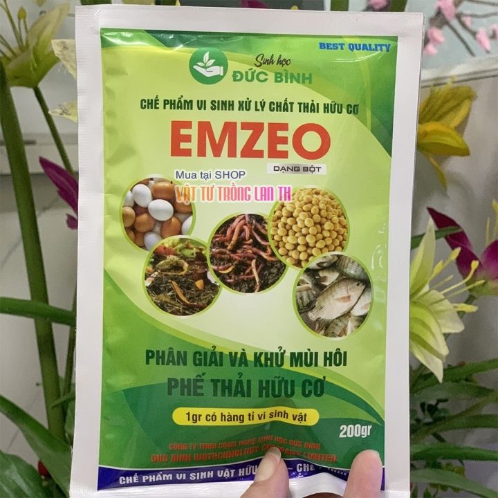 Chế phẩm vi sinh emzeo phân giải chất thải khử mùi hôi rác | Lazada.vn