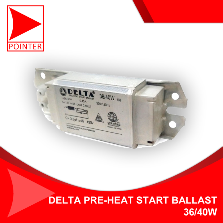 DELTA PRE-HEAT START BALLAST 36/40W | Lazada PH