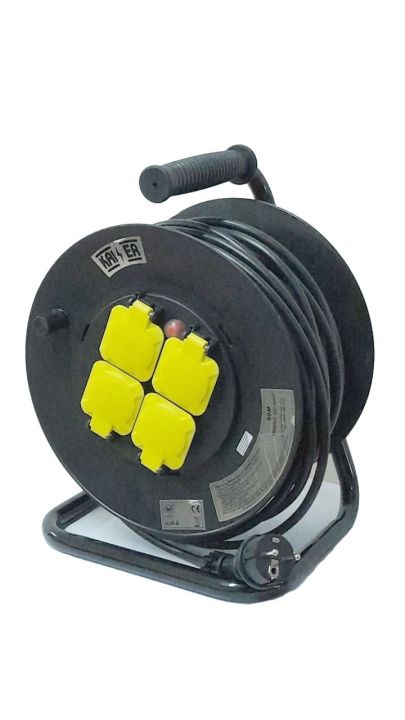 Kabel Listrik 1 rol 50 Meter Kabel Roll Gulungan Meteran 4 Colokan ...