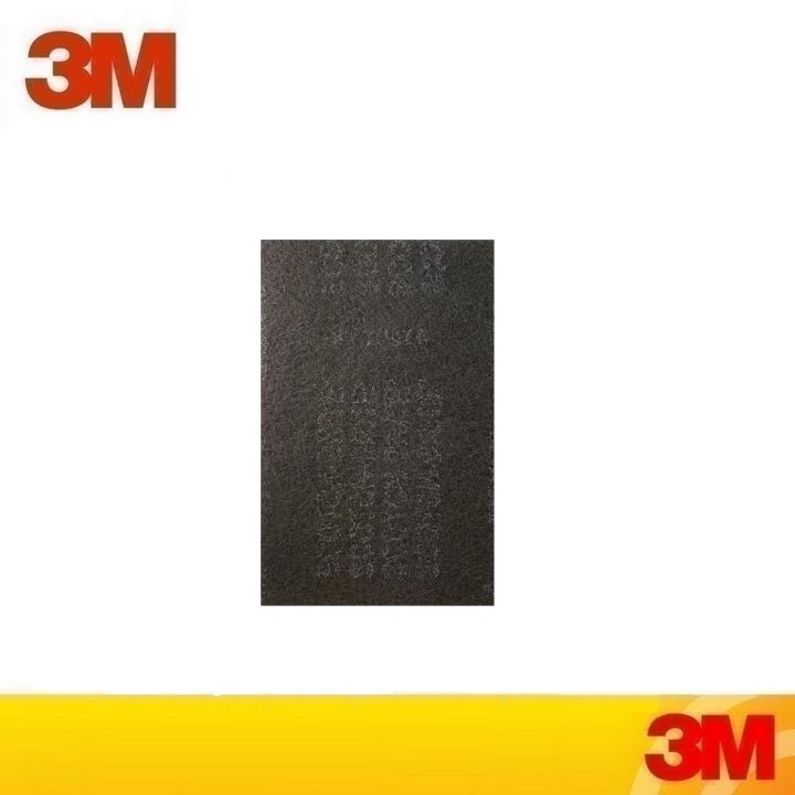 3M 7440 Scotch-Brite แผ่นใยขัดสีน้ำตาลหยาบมาก 6 นิ้วx9 นิ้ว 1 แผ่น ...