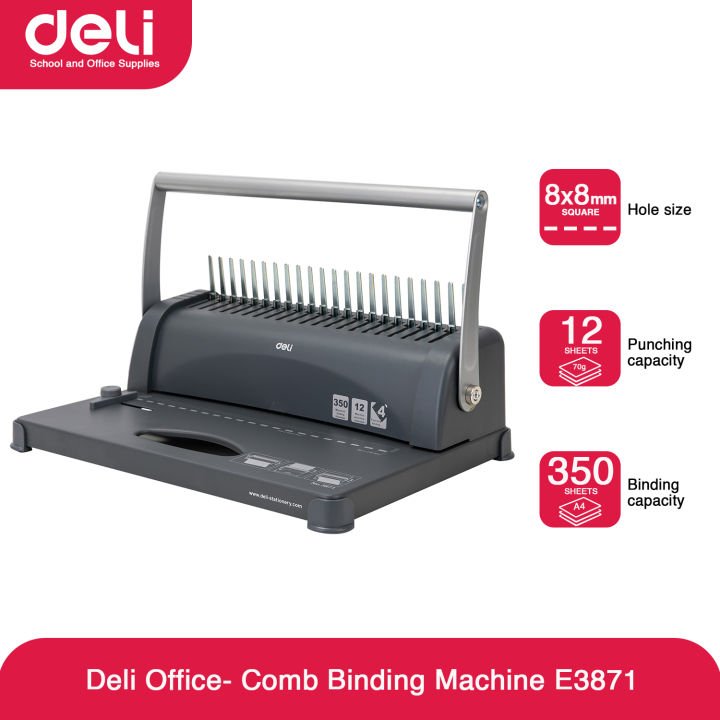 Deli E3871 Comb Binding Machine | Lazada PH
