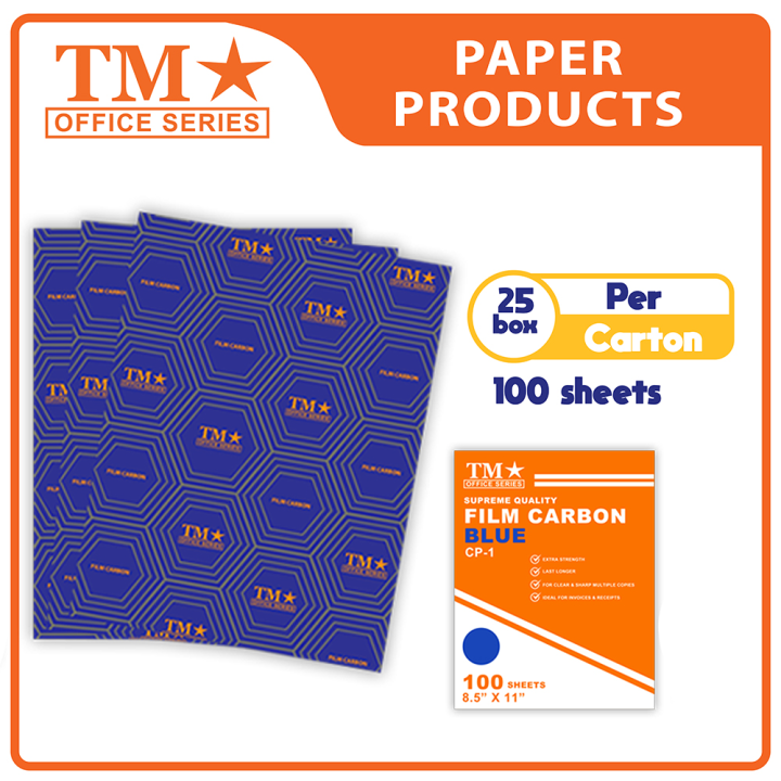 TM Film Carbon Paper 100's x 25 boxes | Lazada PH