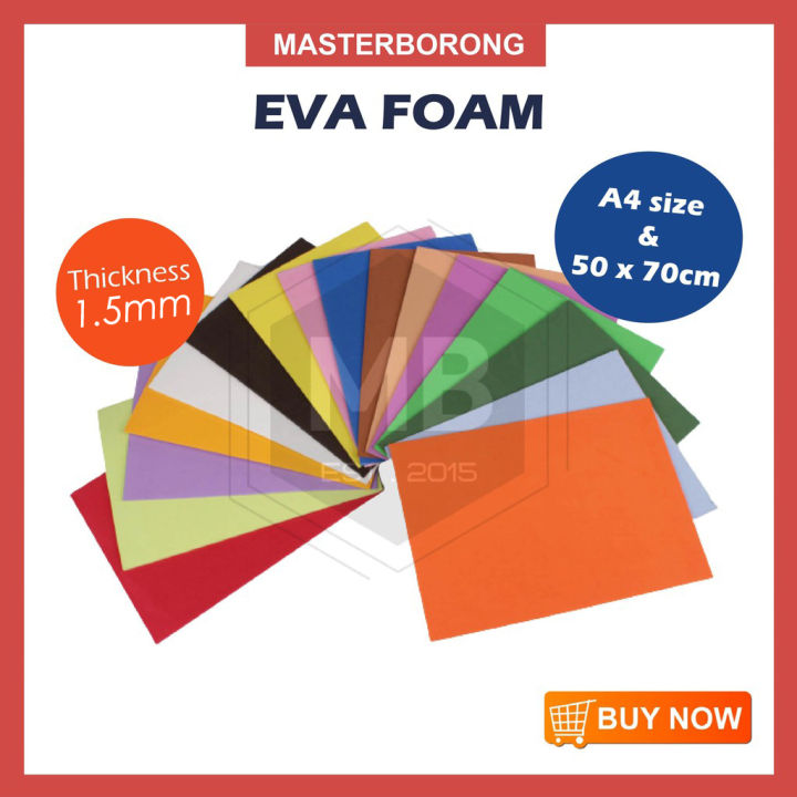 masterborong EVA Foam | A4 Size | 50x70cm | Sponge Foam | DIY Craft Materials Span Eva Sheet ...