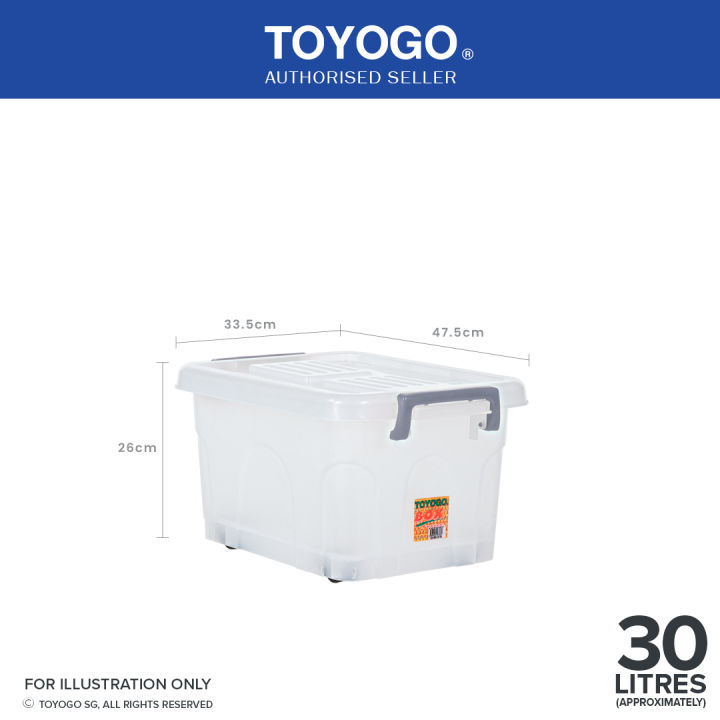 Toyogo 9806-9810 Storage Box With Wheels | Lazada Singapore