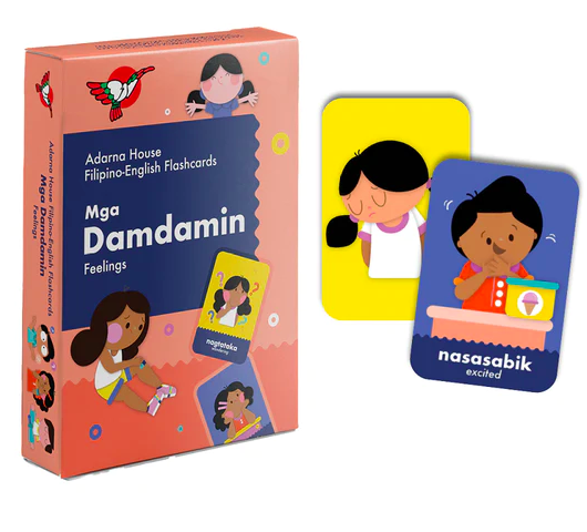 Adarna House Filipino-English Flashcards: Mga Damdamin (Emotions ...