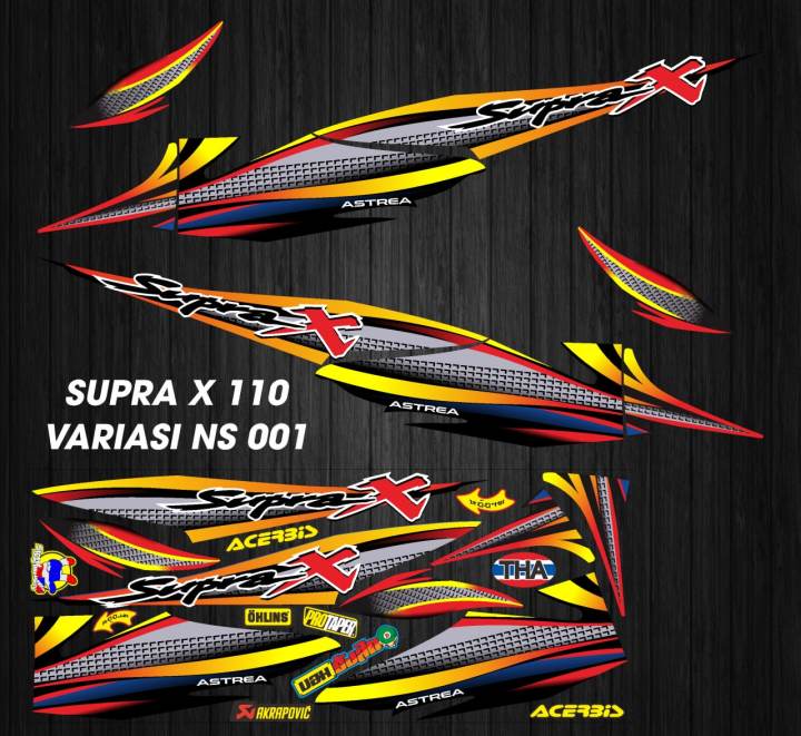 STRIPING DECAL SUPRA X 110 VARIASI NS 001 | Lazada Indonesia