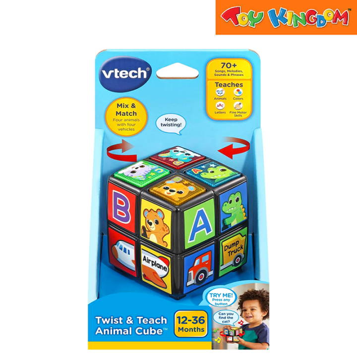 VTech Mix & Match Twist & Teach Animal Cube | Lazada PH