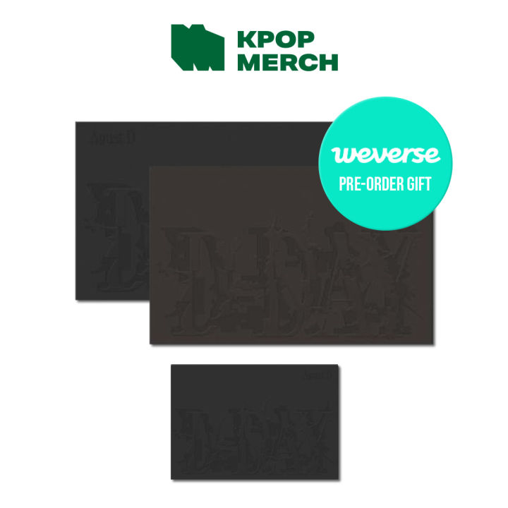 [+Weverse gift] BTS SUGA Agust D - 1st Album [ D-DAY ] SET ( Photobook ...