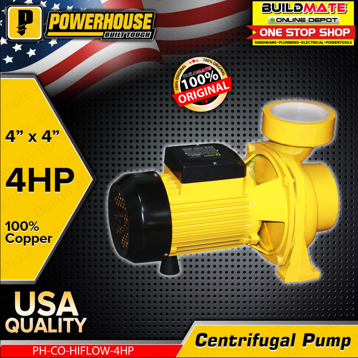 BUILDMATE Powerhouse Hi Flow Centrifugal Pump 4HP PH-CO-HIFLOW4-4HP ...