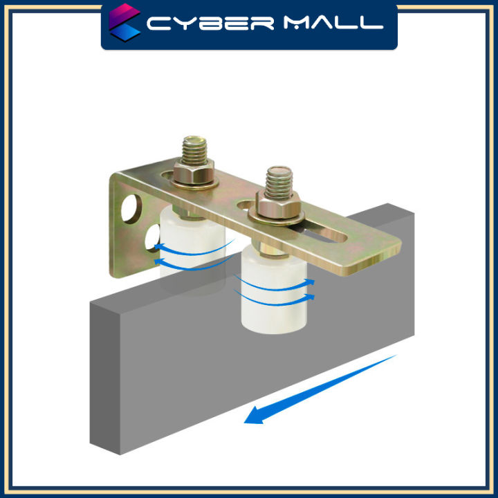 Sliding Guide With 2 Nylon Roller Wheels Bracket Complete Set | Lazada PH