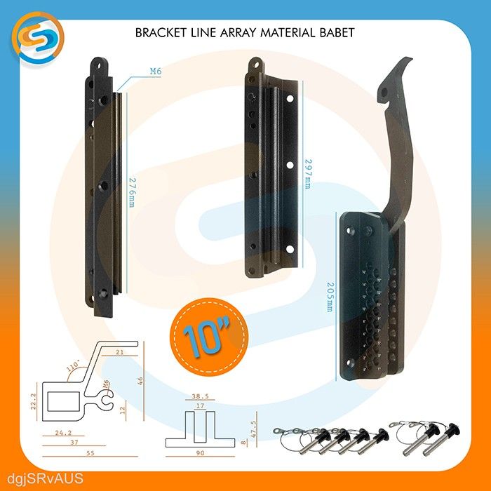 BRACKET SPEAKER 10 inch LINE ARRAY MATERIAL BABET | Lazada Indonesia