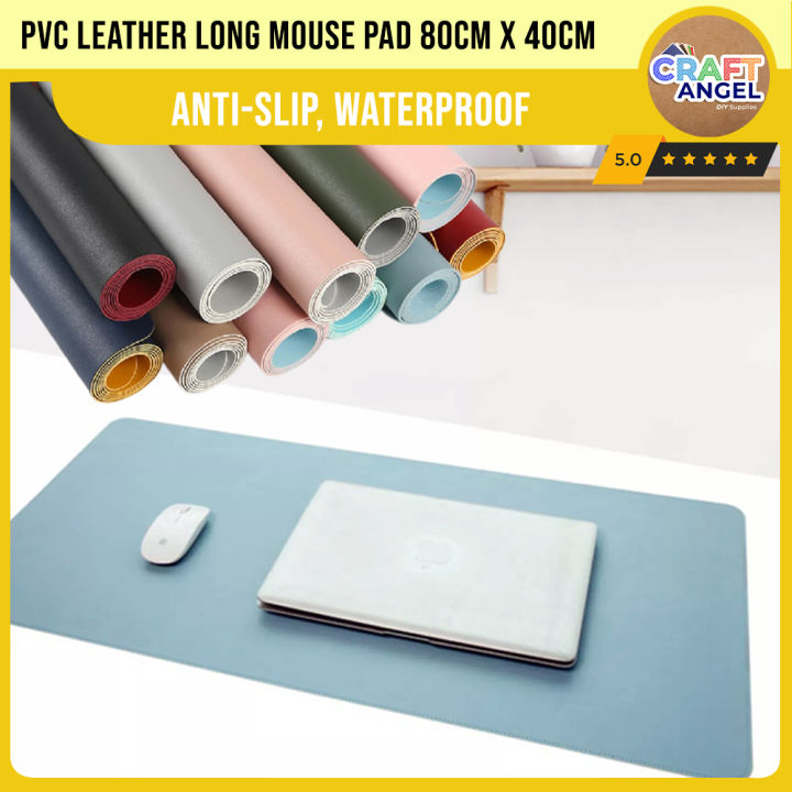 Anti-Slip Waterproof PVC Leather Long Mouse Pad 80cm x 40cm Gaming ...