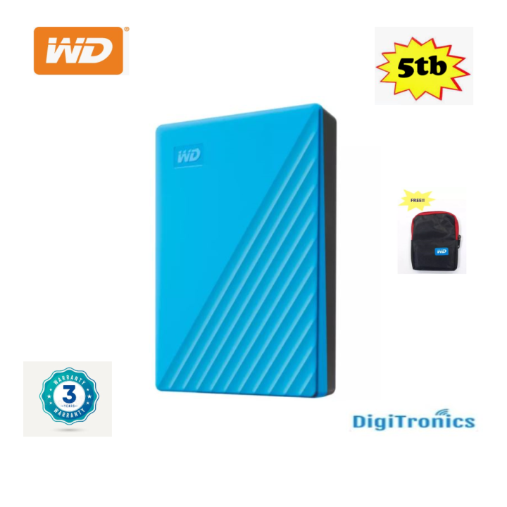 Wd My Passport 5tb Portable External Hard Drive Lazada Ph
