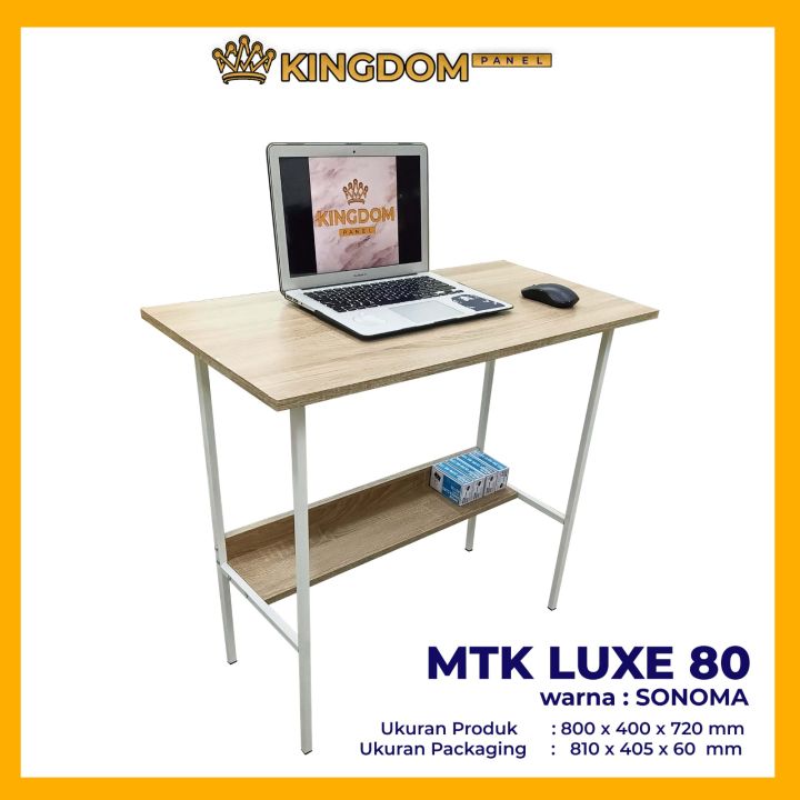 KINGDOM meja tulis kerja/meja tulis/meja kerja/meja serbaguna/meja buku/MTK-80/104/120 | Lazada ...