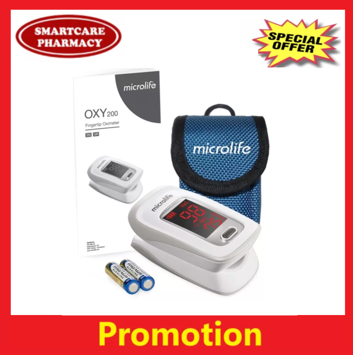 MICROLIFE OXY 200 FINGERTIP PULSE OXIMETER - To determine oxygen ...