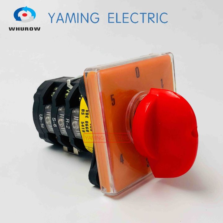 Selector Cam switch 3 phases 0-5 position Multi-step 20A 500V ...