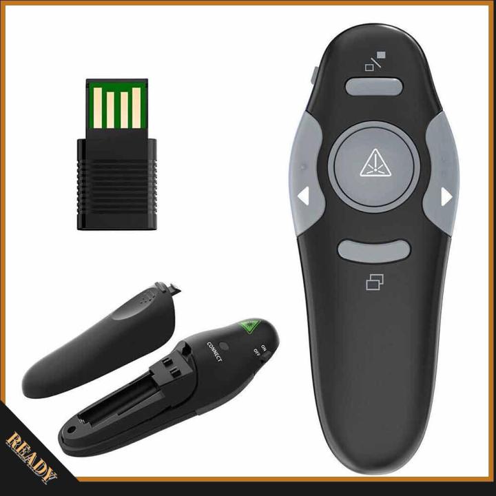 Wireless USB Presenter Power Point Laser Pointer Clicker Pen PPT Remote ...