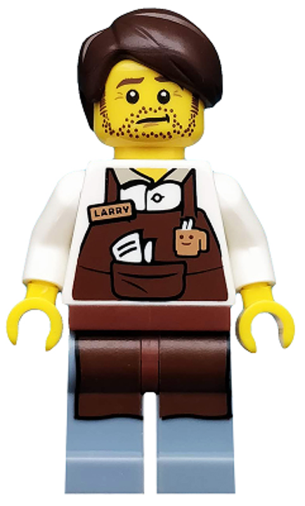 LEGO Minifigure - Larry the Barista, The LEGO Movie (Minifigure Only ...