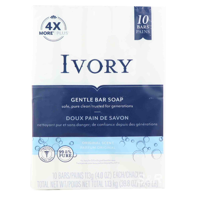 Ivory Original Gentle Bar Soap (113g x 10pcs) | Lazada PH