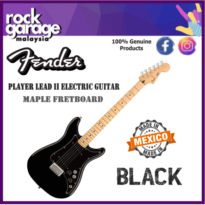 Fender Player Lead II Electric Guitar, Maple Fretboard - Black | Lazada